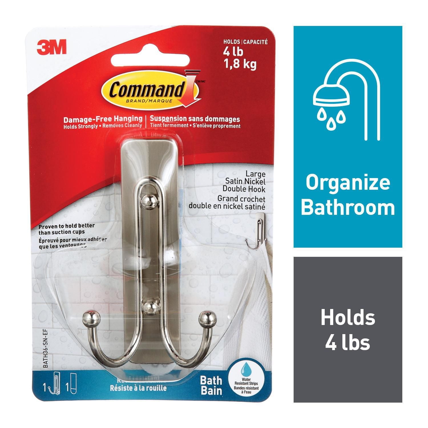 Click here for Command Bath Double Hook Bath36-Sn-Ef  Large  Sati... prices
