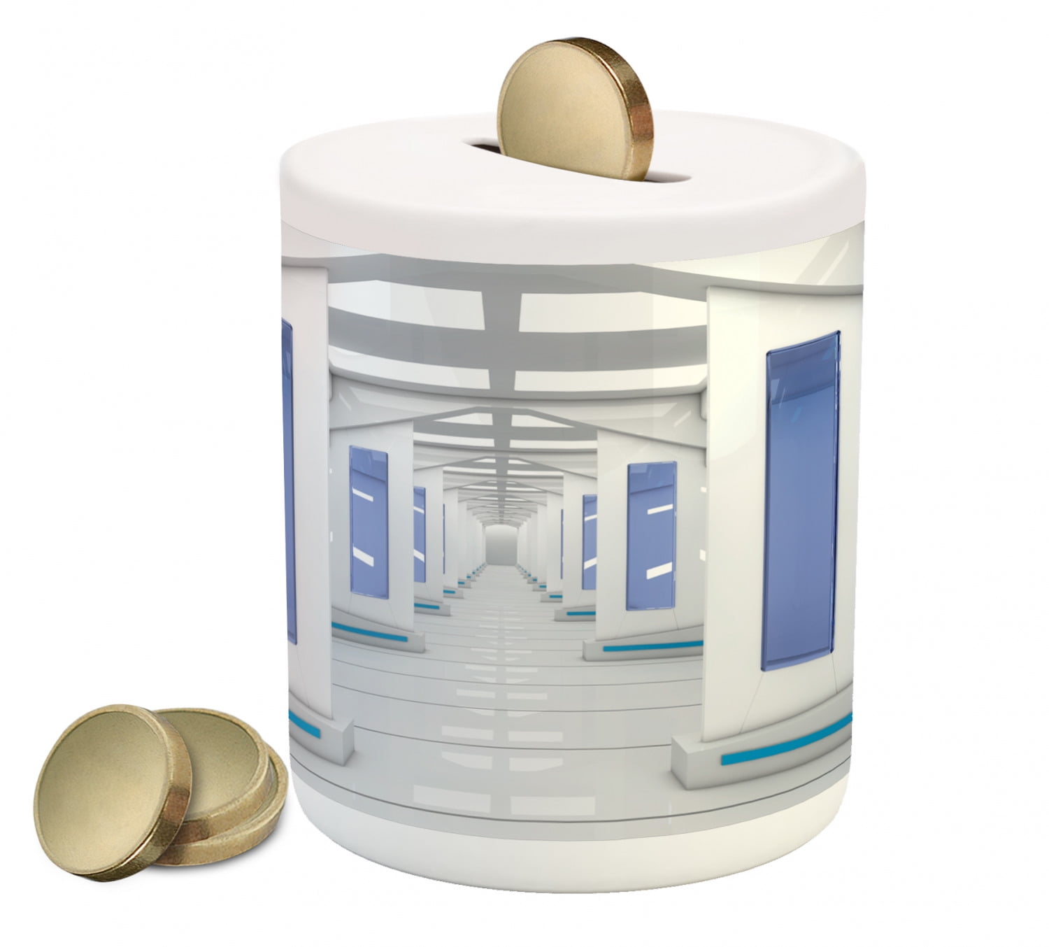 Outer Space Piggy Bank, Robotic Space Mission Vehicle Solar System ...