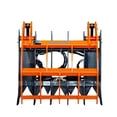 TMG Industrial Mini Skid Steer Root Rake Grapple, 35" Working Width ...