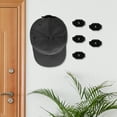 16 Pcs Hat Hooks Hat Wall Mount Adhesive Hooks Hat Display Rack Hat ...