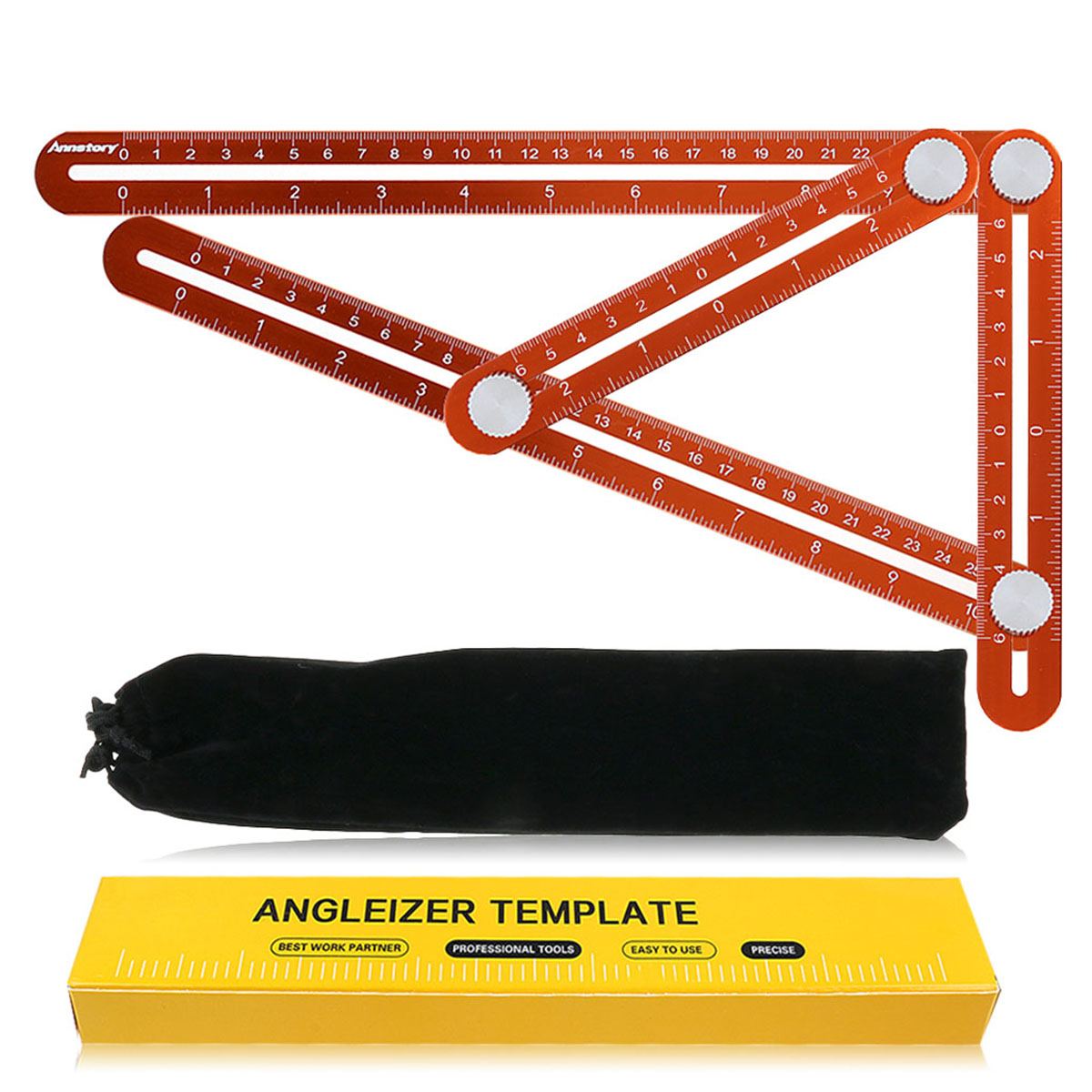 Angle Ruler by Annstory Premium Aluminum Alloy Angle Finder, Template ...