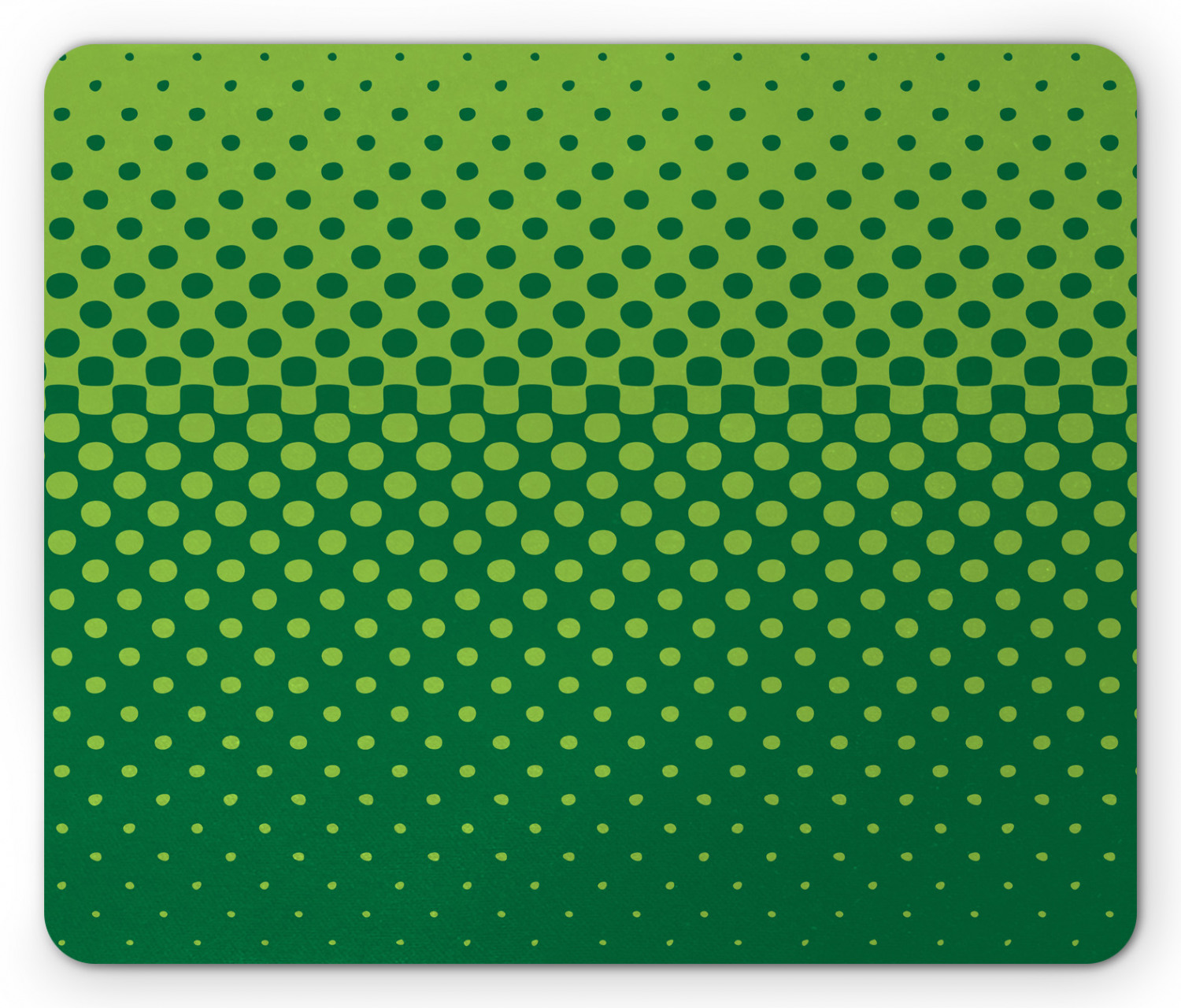 Abstract Green Mouse Pad, Vertical Halftone Design with Dots and Spots ...