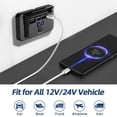84w 12v Rv Usb Switches Outlet Voltmeter, 36w Pd and Dual 18w Qc3.0 Car ...