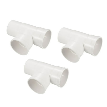 75mm/3" ID 70mm/2.8" OD Wye Pipe Fittings, 3 Pack Y Shape Splitter Duct ...