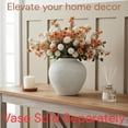 Artificial White Kiku and Orange Wax Flower Stems with Eucalyptus, 22 ...