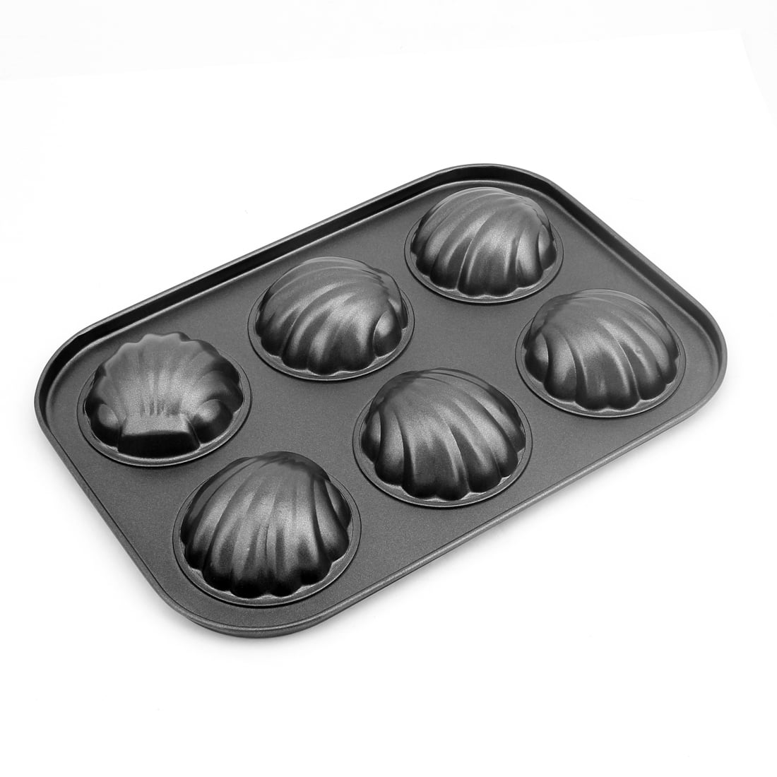 Metal Shell Shape Cookie Cake Bread Pastry Mold Baking Pan 6 Cavities ...