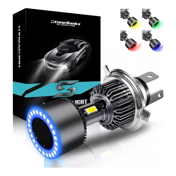 3 Lados Faro Led H4 Led Para Moto Alta Y Baj Angel Eye Csp | Bodega ...