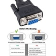 TG4THT-10 ft DB9 Serial Cable Female to Female 9 Pin Straight Through ...