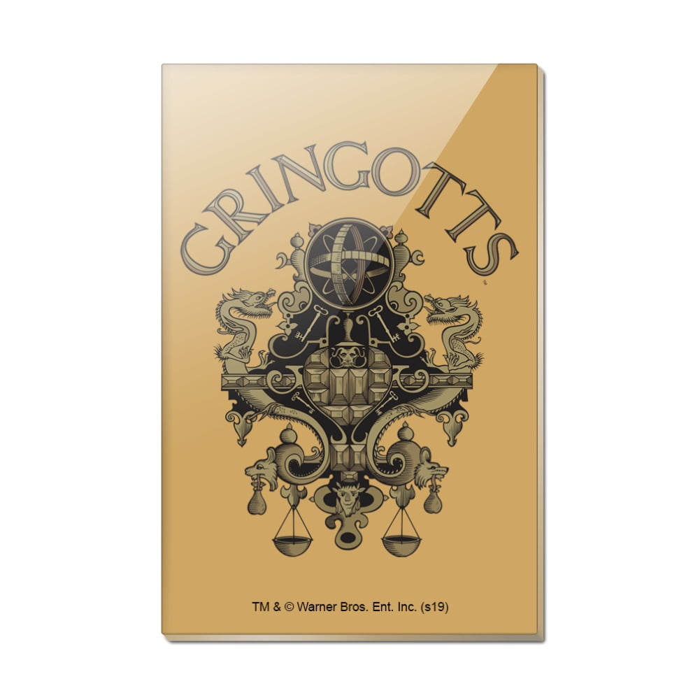 Harry Potter Gringotts Logo Rectangle Acrylic Fridge Refrigerator ...