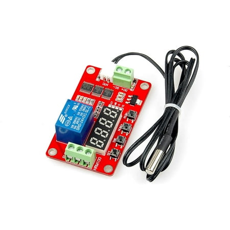Electronic Thermostat Controller, Digital Temperature Control Board 10A -40.0°C to 125.0°C High ...