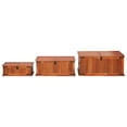 vidaXL Rustic Decorative Storage Chests, 3 pcs, Solid Acacia Wood ...