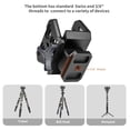 2X Professional Saddle Clamp Adapter Tripod Bracket Vise Clamp Outdoor ...