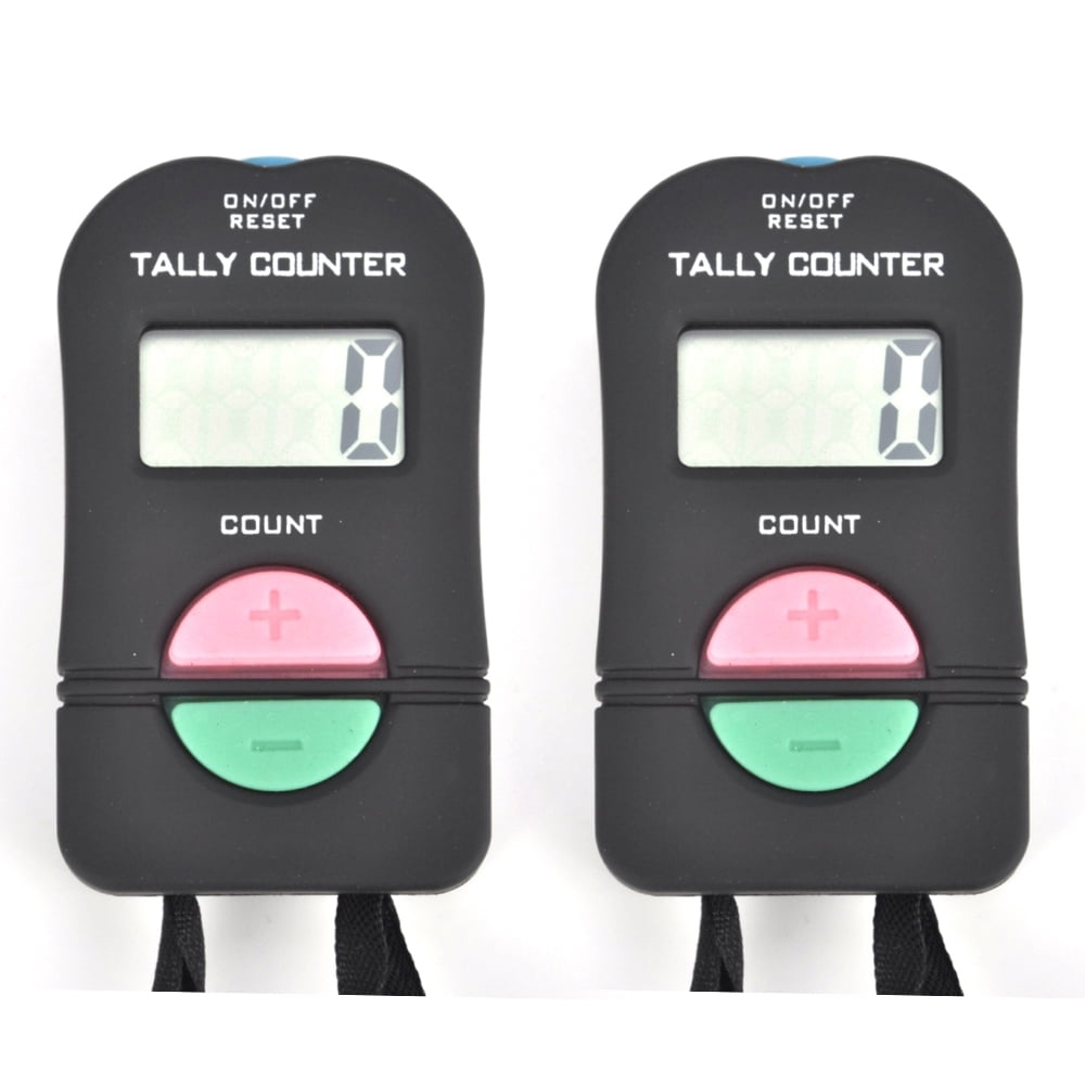 GOGO 2 PCS Digital Tally Counter Electronic Hand Held Clicker Sports ...
