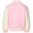 Barbie Kids Size Pink Varsity Bomber Jacket, Big Girls Apparel Outfit ...