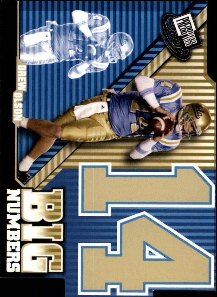2006 Press Pass Big Numbers #BN23 Drew Olson NFL Football Trading Card ...