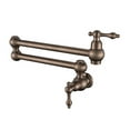 Brass Kitchen Faucet Single Handle Pot Filler Faucet Swing Spout Wall ...