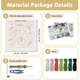 1 pc Polyester Cotton Punch Needle 4Folded Yarns Embroidery Kits Punch ...