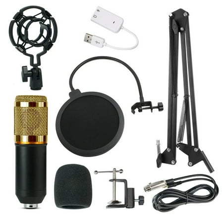 BM-800 Condenser Microphone Kit Network Recording Microphone USB Sound ...