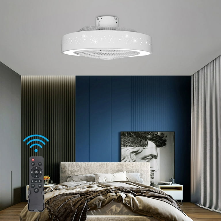 Round Ceiling Fan With Light | Shelly Lighting