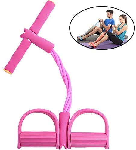 4-Tube Elastic Sit Up Pull Rope Chest Fitness Beauty Leg, Portable Home ...