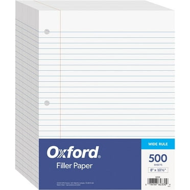 Exceed Reinforced Filler Paper, College Ruled, 100 Pages, 8" x 10.5 ...