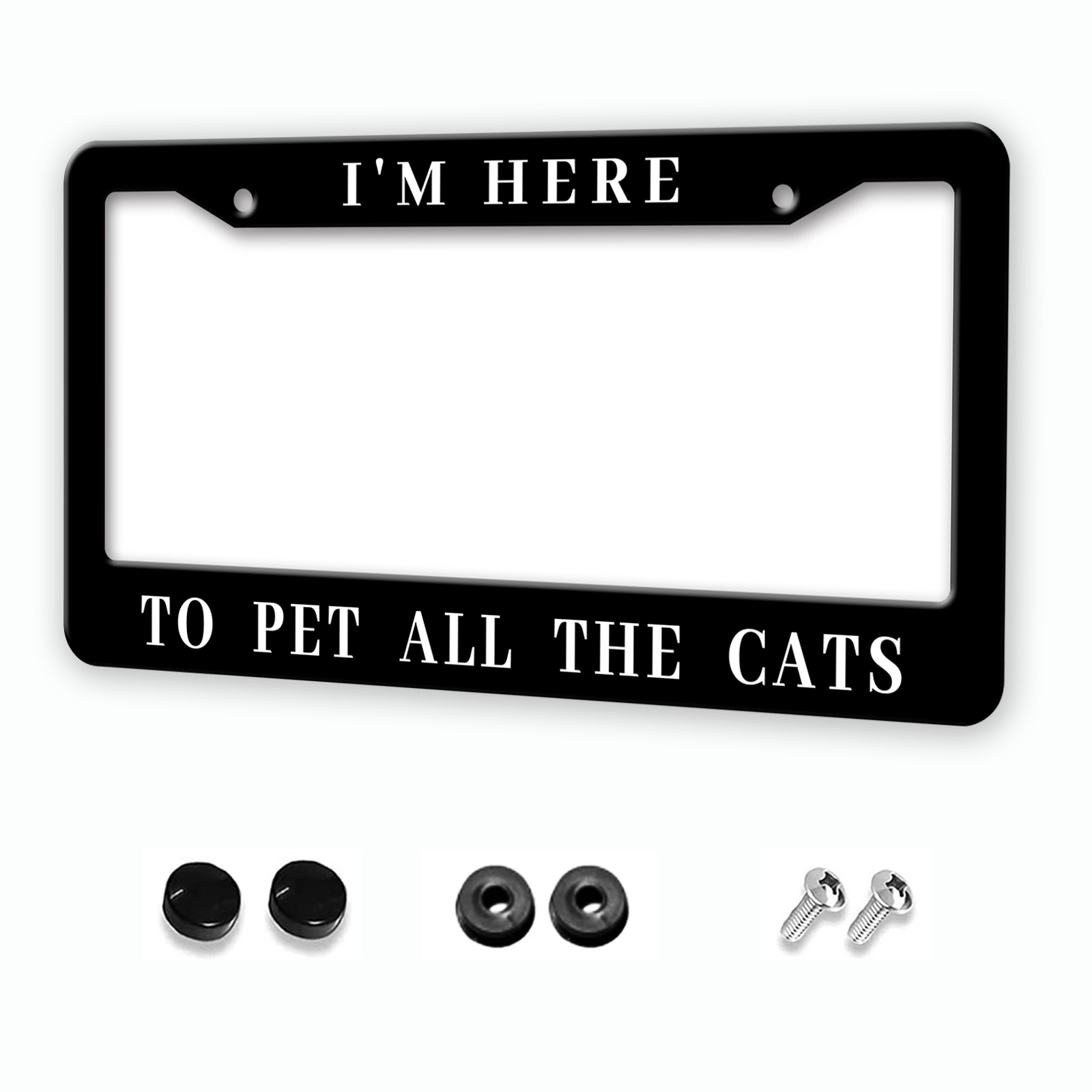 Adopt, Pet Cat Dog License Plate Tag Frame, Multiple Colors - Walmart.com