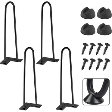 BENTISM Hairpin Table Legs 26 inch, Set of 4 DIY Desk Table Legs 3 Rods ...