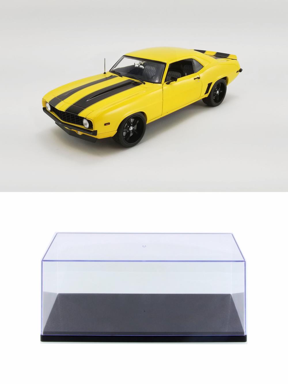 Diecast Car w/Display Case - 1969 Chevy Camaro Z28, Yellow and Black ...