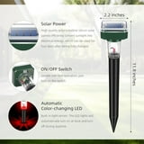 Paddsun 8 Pack Mole Repellent Solar Powered Ultrasonic Chipmunk ...