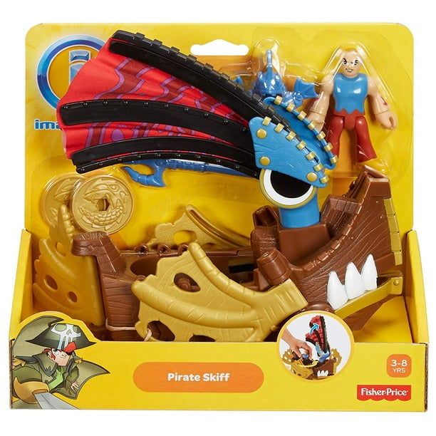 Fisher-Price Imaginext Pirate Skiff Action Figure Play Set - Walmart ...