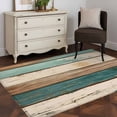 Area Rug 48×72in, Farmhouse Retro Wooden Plank Floor Carpet Living Room ...