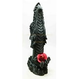 Red Orb Grendel Dragon Head Emerging From Ground Cone Incense Burner ...