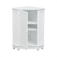 Yesfashion Bathroom Corner Cabinet, Modern Woodern Triangle Storage ...