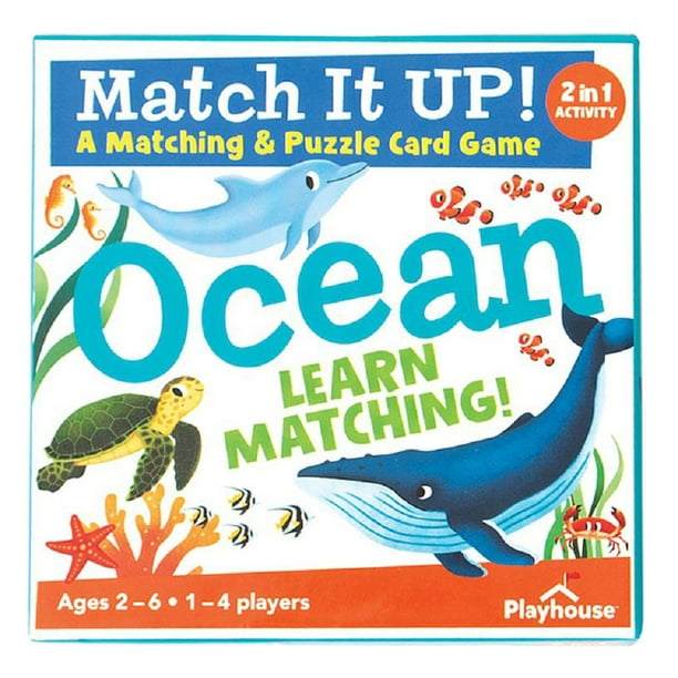 Playhouse Match it UP! Ocean Preschool Matching & Puzzle Card Game for ...