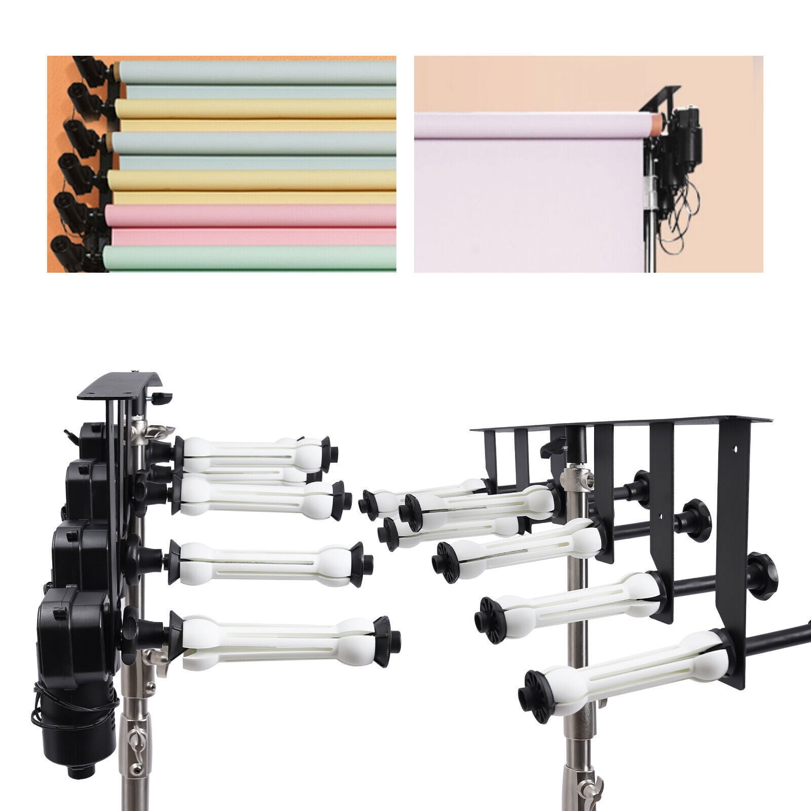 6 Roller Electric Wall Mount Studio Background Backdrop Support System ...