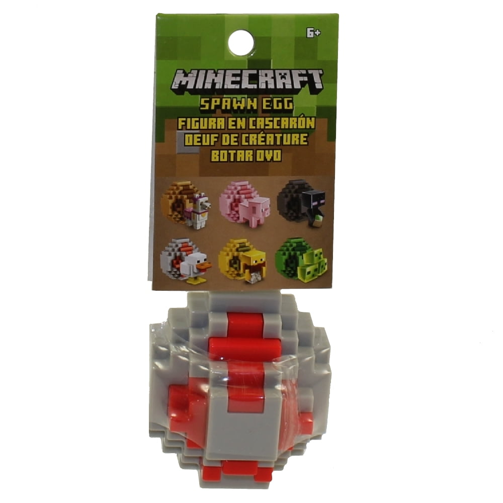 Mattel - Minecraft Spawn Egg with Mini Figure Inside - DUCK (Gray & Red ...