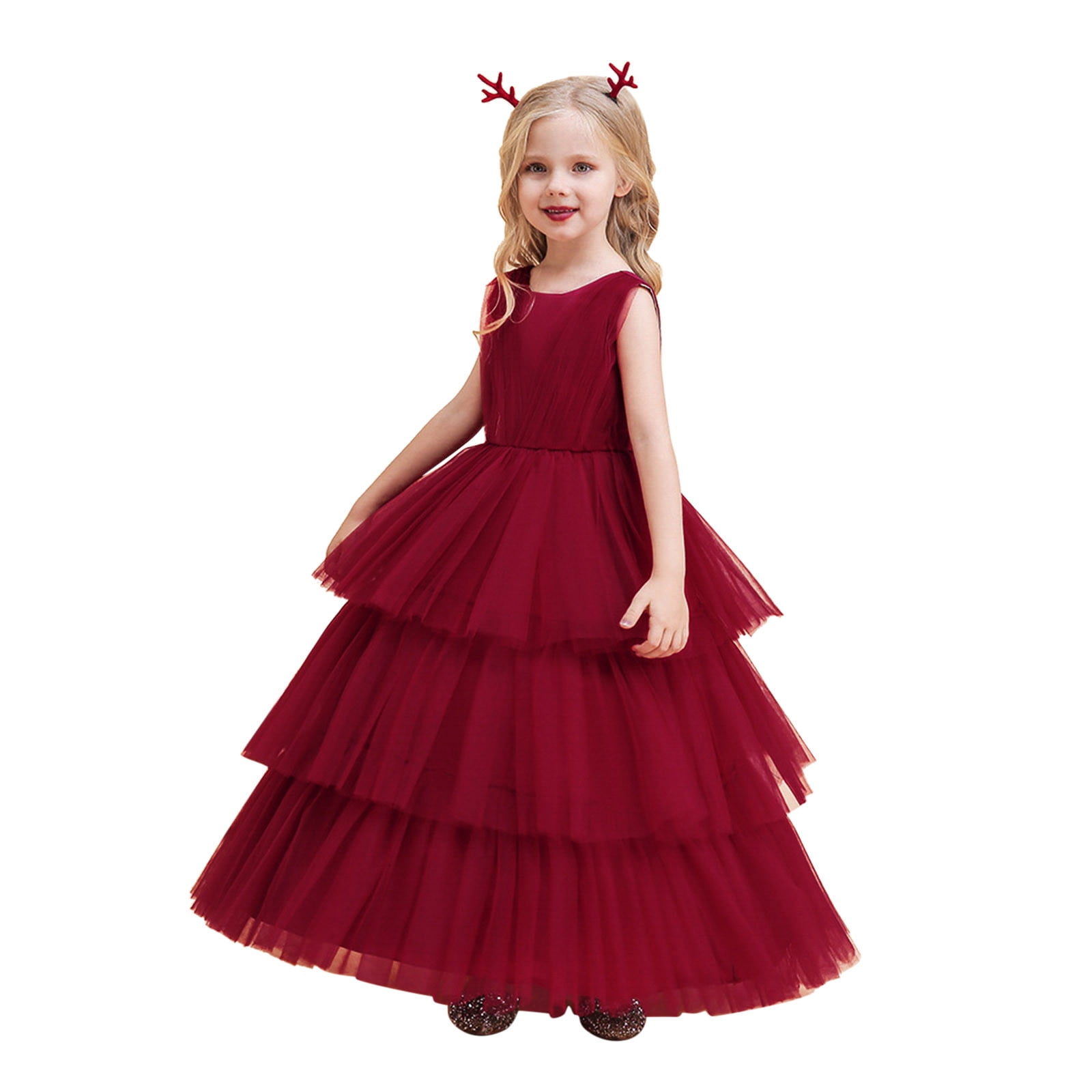 Click here for Ajiwyh Toddler Dress Girls Sleeveless Cake Fashion... prices