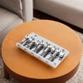 5 String Electric Bass Bridge Assembly with Adjustable Saddles, Zinc ...
