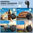 2000W Volta Converter US to Europe for Hair Dryers, 7-in-1 220V to 110V ...