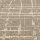 Better Homes & Gardens Beige Plaid Wool Indoor Area Rug, 7'10"x9'10 ...