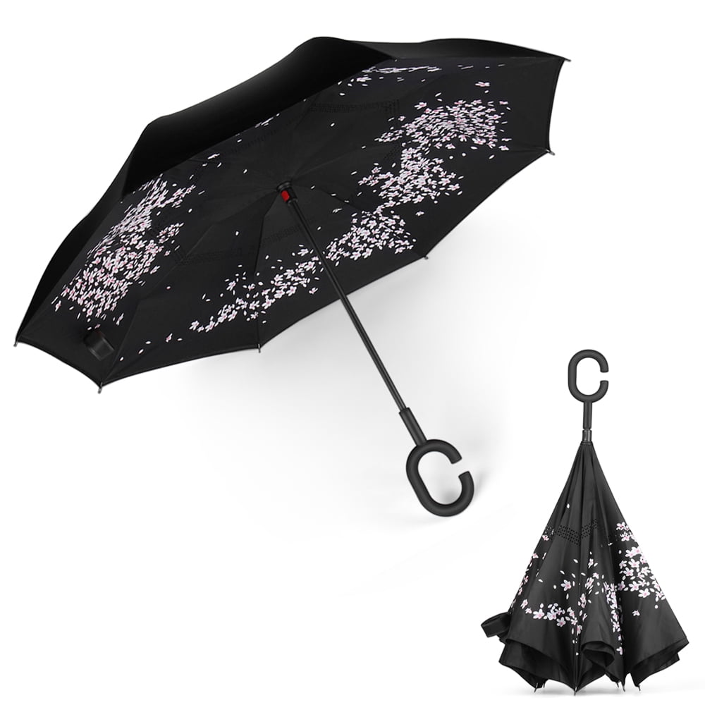 Flexzion Auto Open Close Double Layer Inverted Umbrella - Reverse ...
