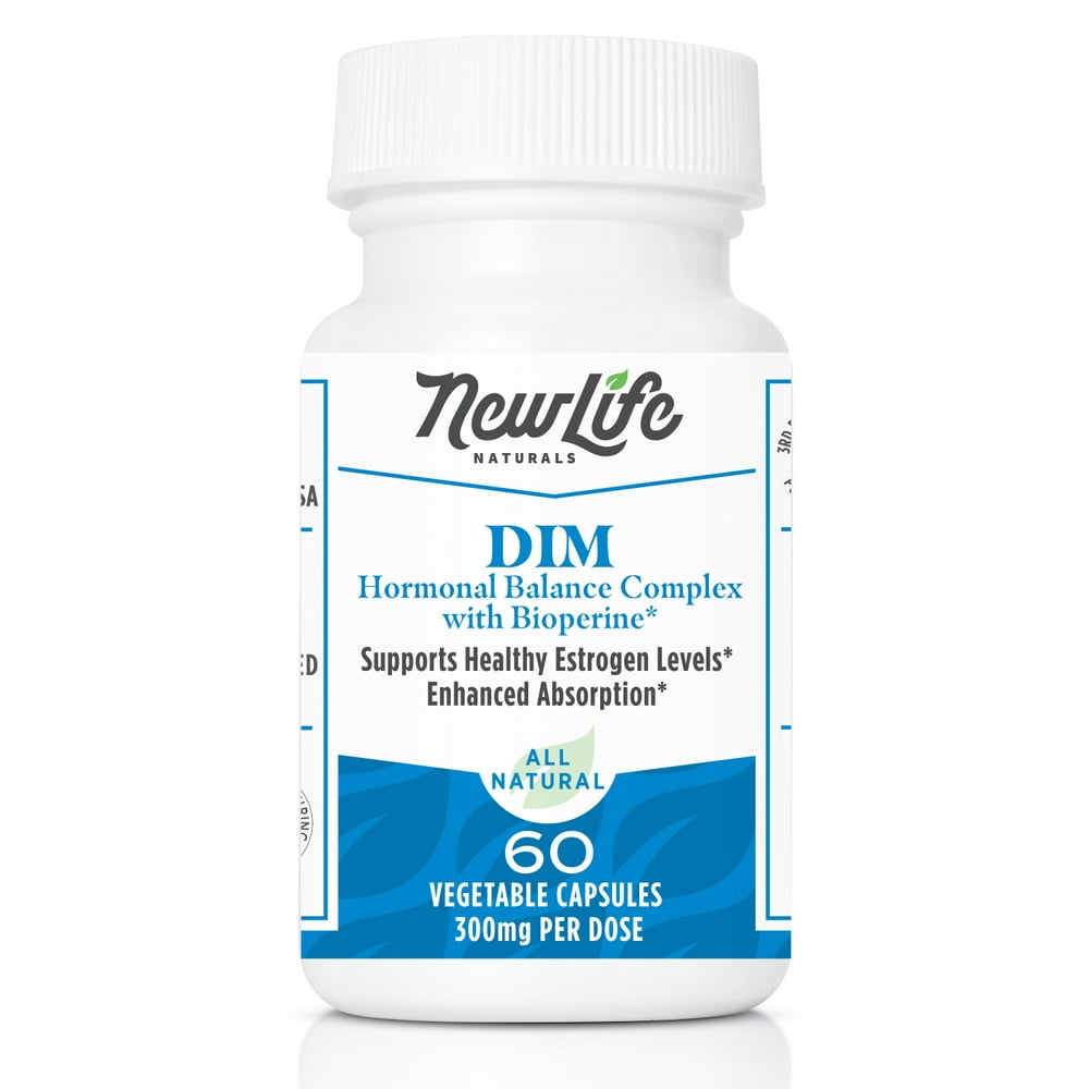 NewLife Naturals Diindolylmethane DIM Supplement: 300mg DIM Estrogen ...