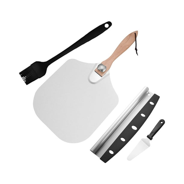 wolftale 4pcs/set Non-Stick Coating Pizza Set With Foldable Wooden ...