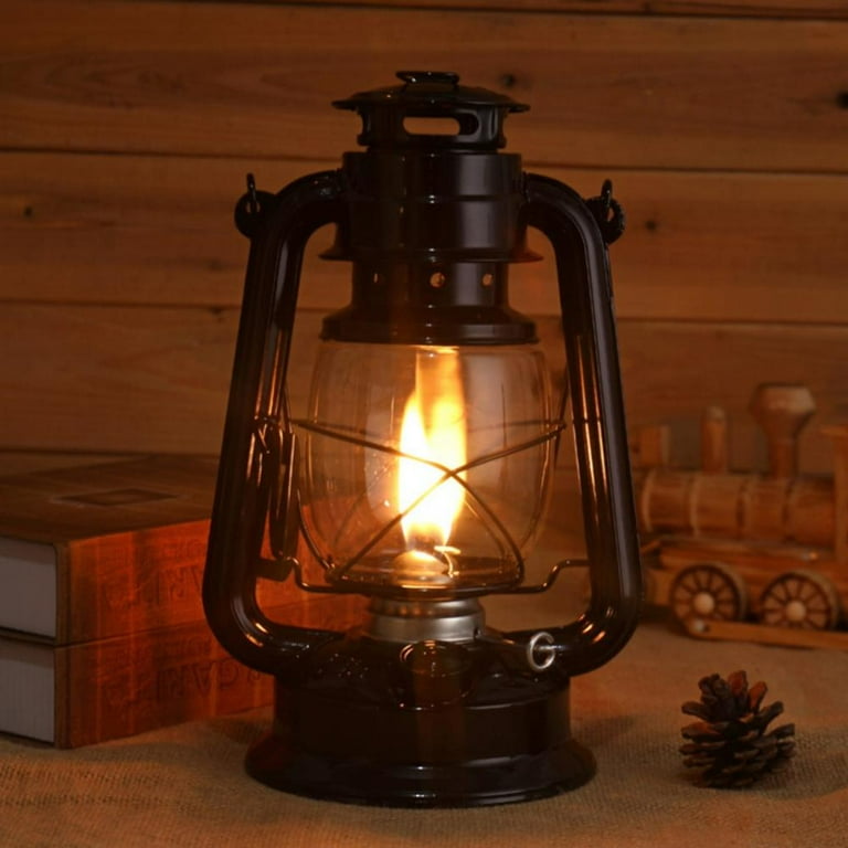 Vintage Flame Light Kerosene Lantern with Fuel Wick, Indoor Vintage Flame Light Kerosene Lantern with Fuel Wick, Indoor