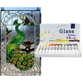 12ml 12 Colors Glass Paint Acrylic Hand Painted Pigments Drawing Tubes ...