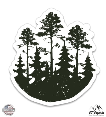 Forest - 8" Vinyl Sticker - For Car Laptop I-Pad - Waterproof Decal ...