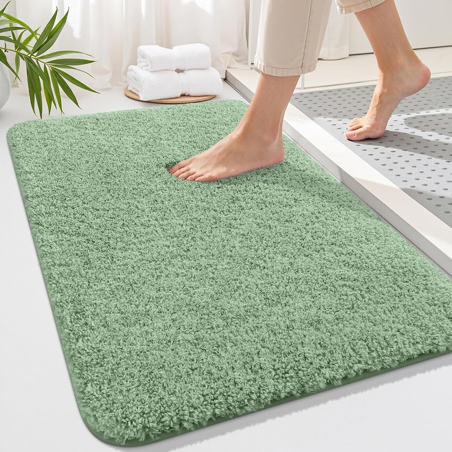 Click here for Siabc-Soft Microfiber Bath Mat  Super Absorbent Pl... prices