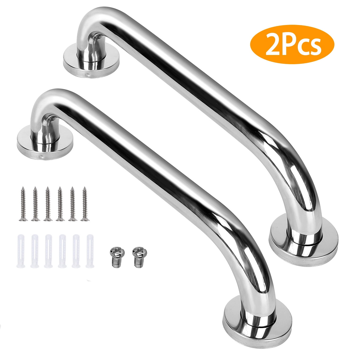 2Pcs Bath Grab Bar Anti-slip Grab Handle for Bathroom Bathtub Toilet ...