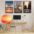 Motivational Wall Art by Throwback Traits - Set of 6, Vibrant Decor ...