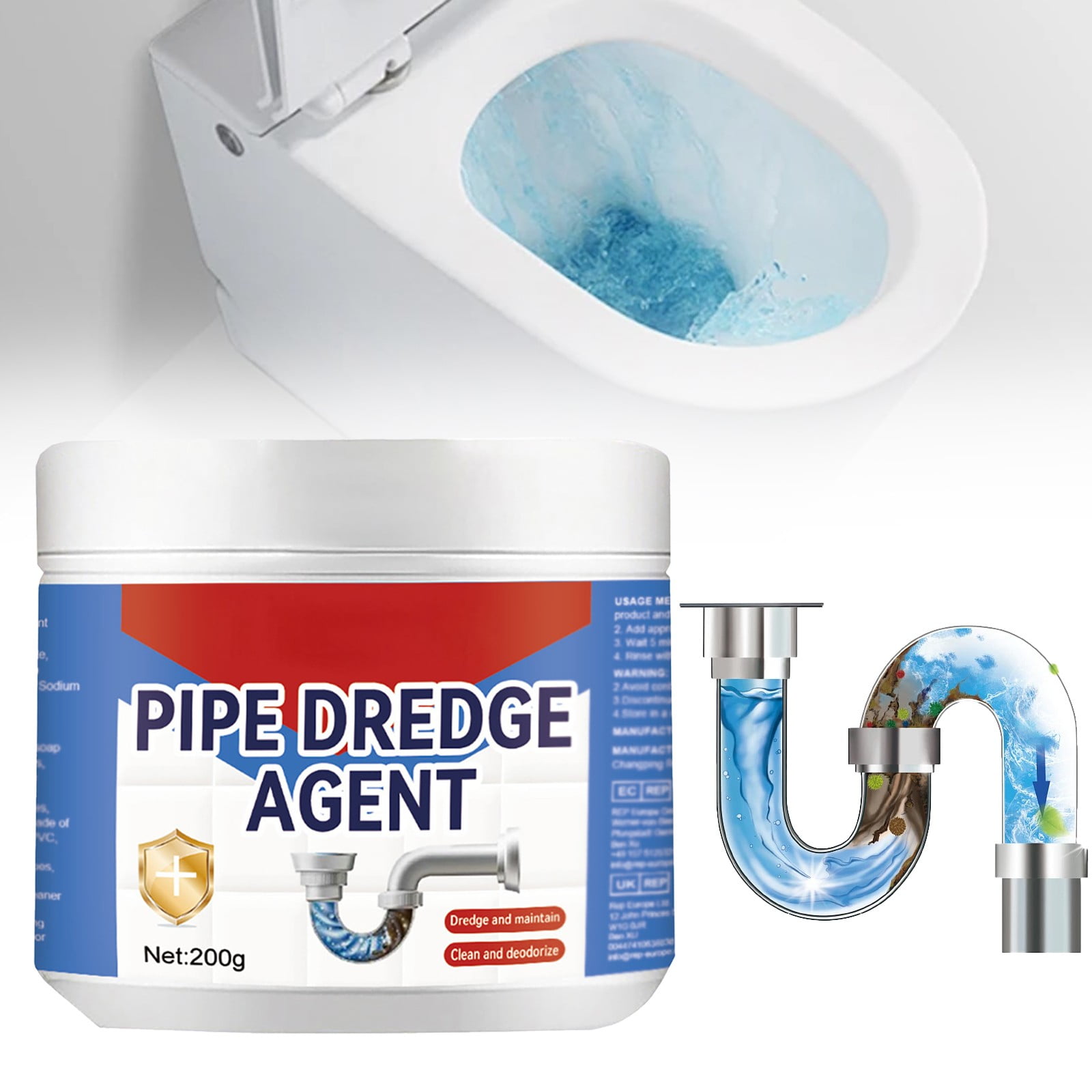 CRCMUHE Cleaning Agents Drain Unclog 2025 New Powerful Pipe Unclog ...